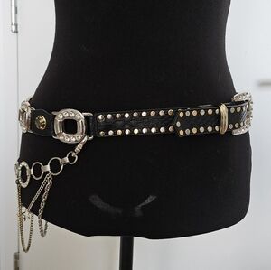 d.i.a | Accessories | Dia Gyaru Layered Silver And Gold Star Chain Belt ...